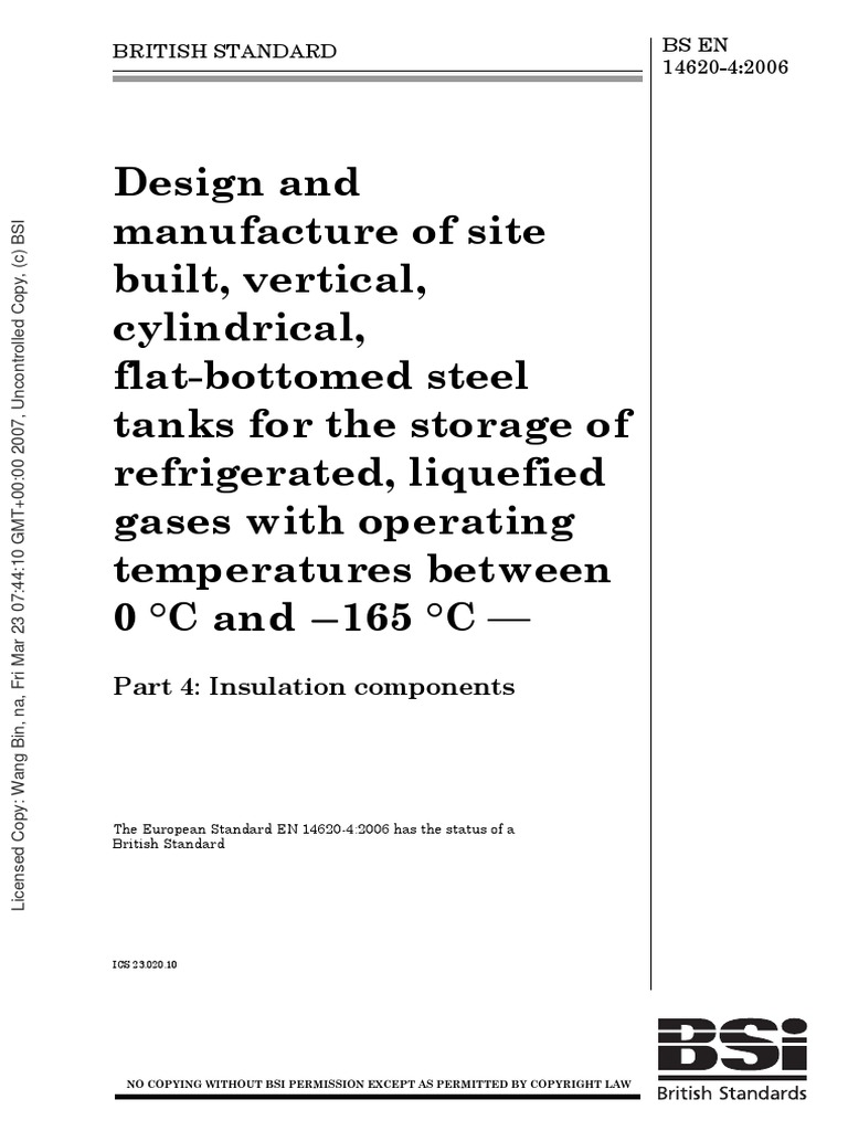 Design and Manufacture of Site Built, Vertical, Cylindrical, Flat ...