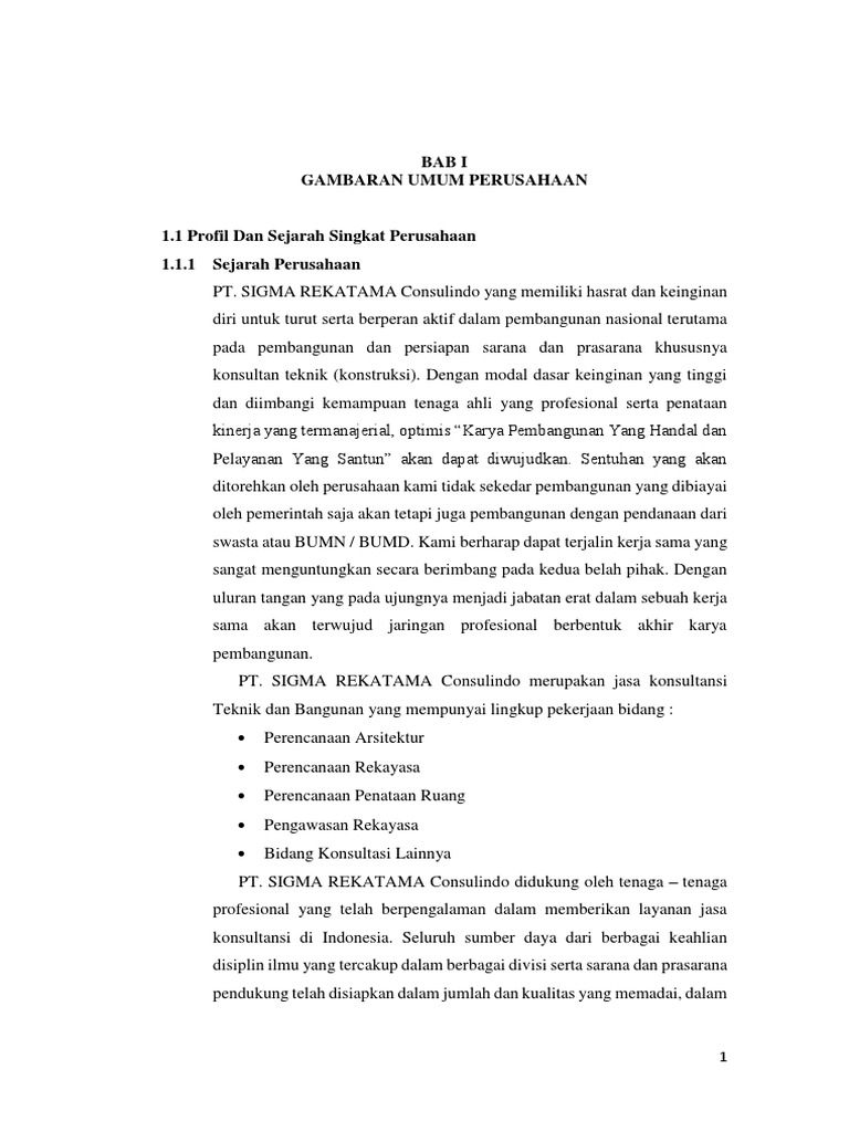 Contoh Laporan Magang | PDF