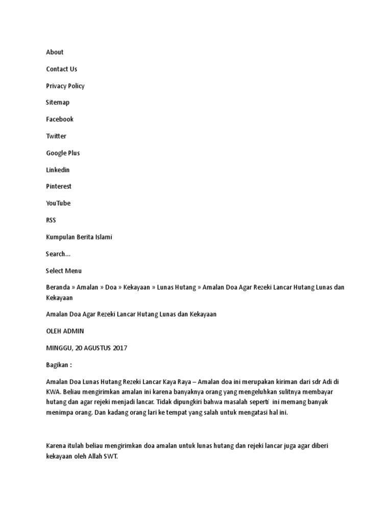 Doa Makbul | PDF