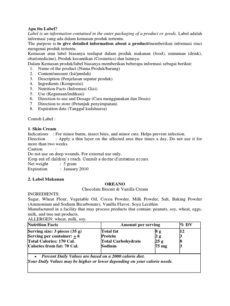 Apa Itu Label SMP Kelas 9 | PDF