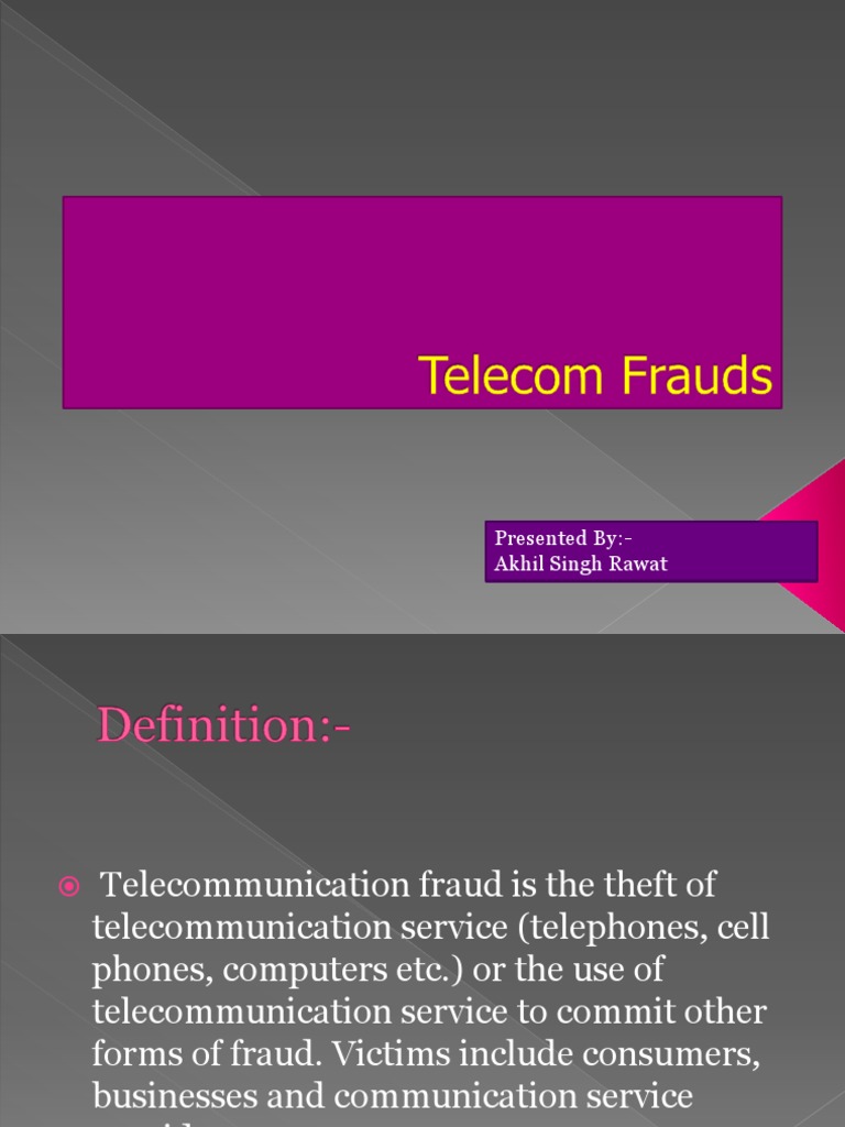 Telecom Fraud | PDF | Fraud | Credit Card
