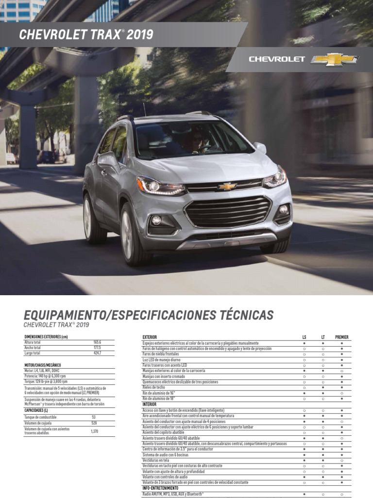 Chevrolet Trax 2019 | PDF | Chevrolet | Industrias