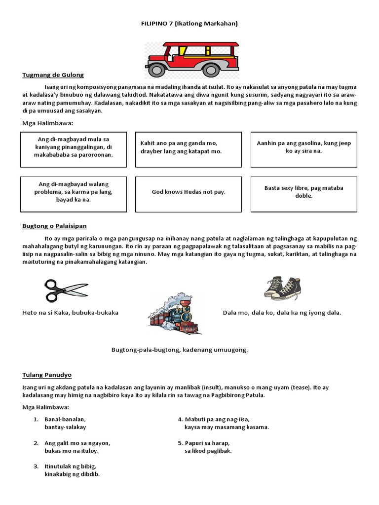 Tugmang de Gulong | PDF