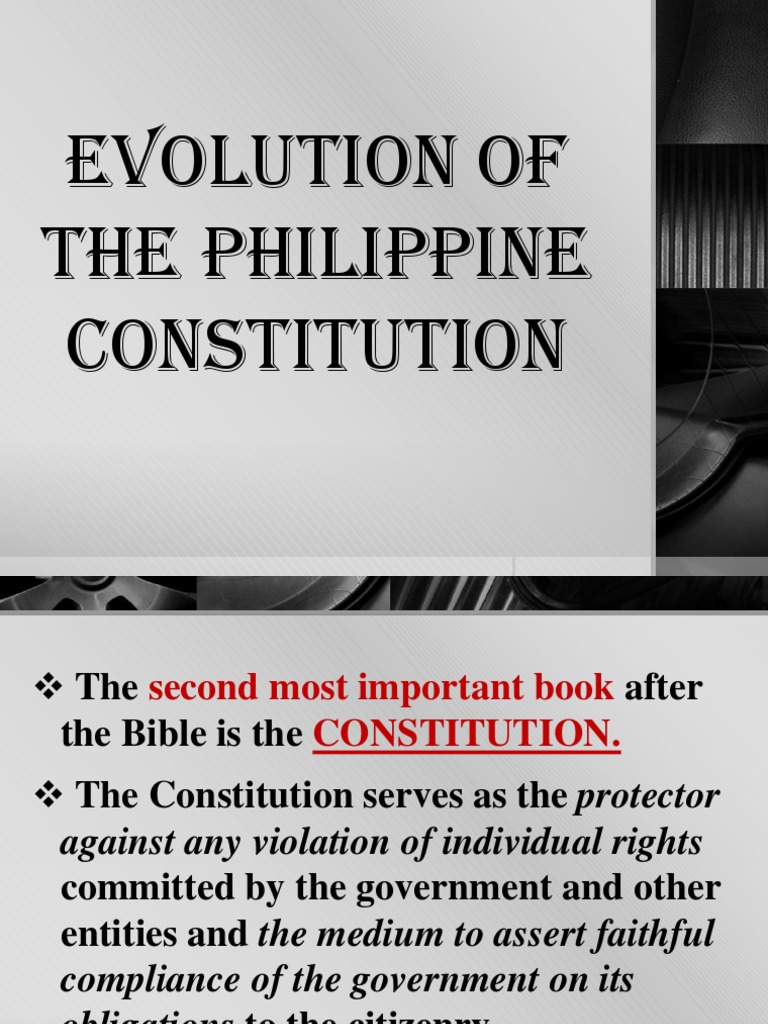 Evolution of the Philippine Constitution | PDF | United States ...
