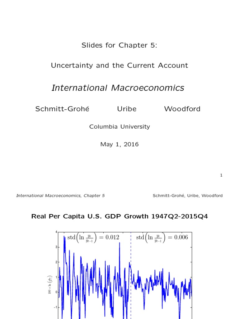 Current Account and Uncertainty Insights | PDF | Gross Domestic Product ...