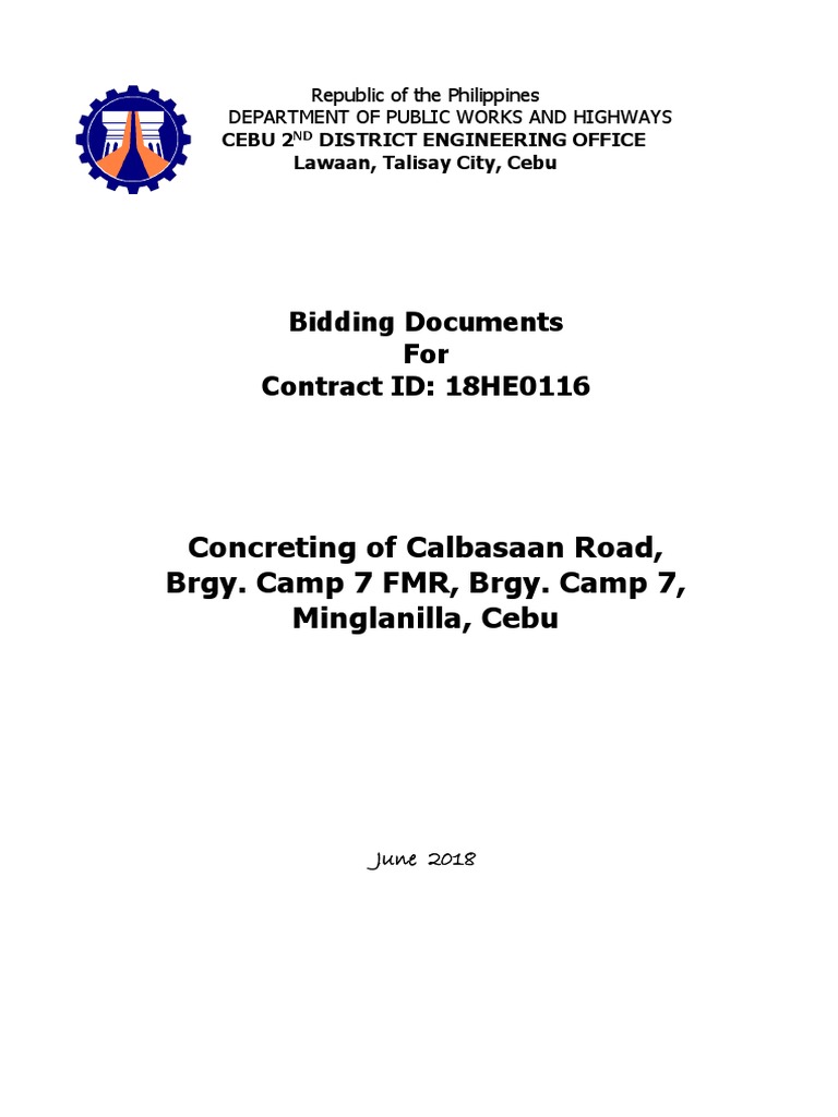 DPWH Bidding Docs | PDF | Joint Venture | Partnership