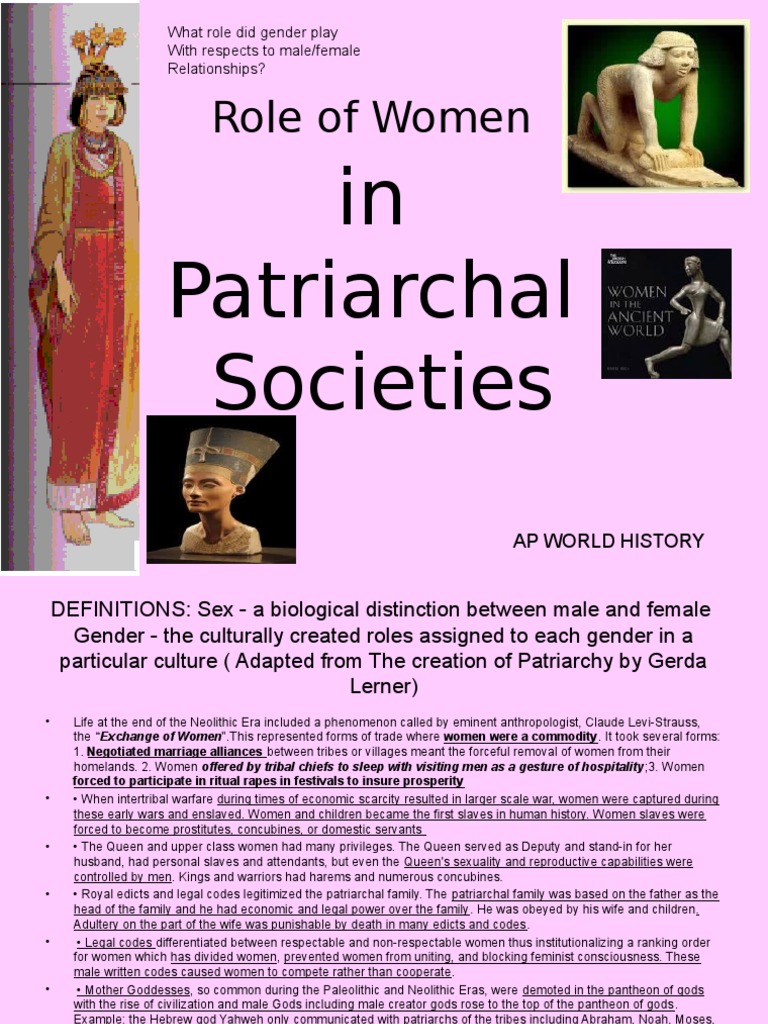 Women in Patriarchal Societies | PDF | Patriarchy | Marriage
