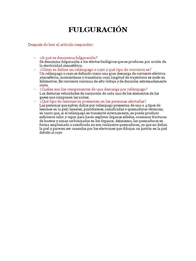 FULGURACIÓN | PDF | Arte | Ciencia y matemática