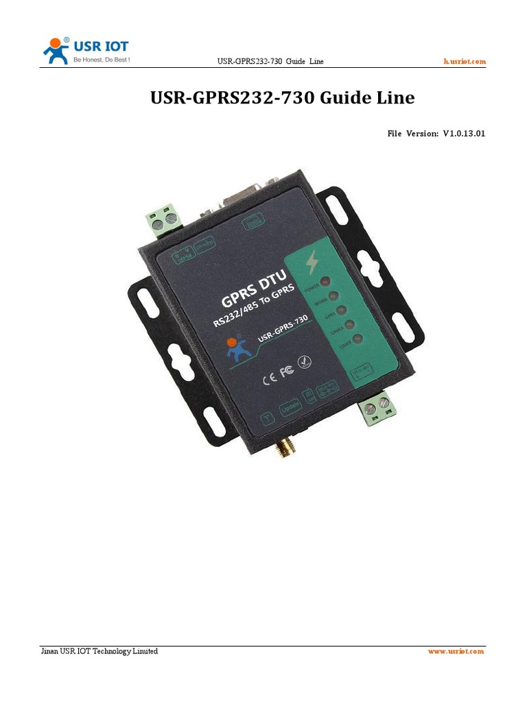 USR-GPRS232-730 Guide Line | PDF | Hypertext Transfer Protocol | Port (Computer Networking)