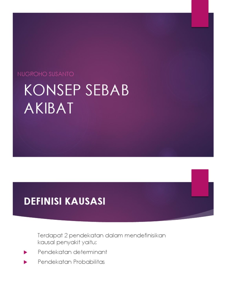 Konsep Sebab Akibat | PDF