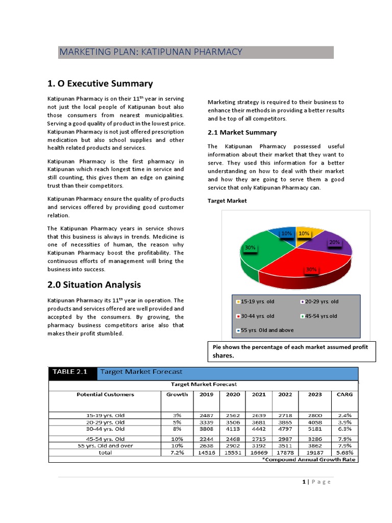 MARKETING PLAN Example | PDF | Marketing | Sales