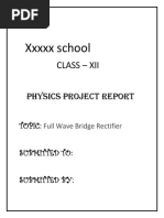 Physics Project File Class12 Half Wave Rectifier | PDF | Rectifier | Diode
