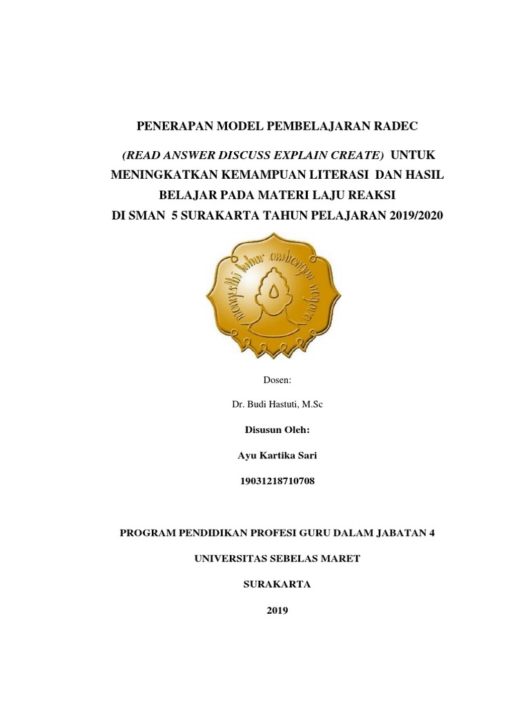 Model RADEC untuk Literasi Siswa | PDF