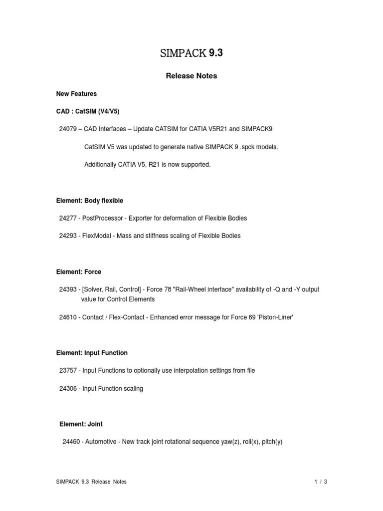 Simpack 9.3 | PDF | System Software | Software