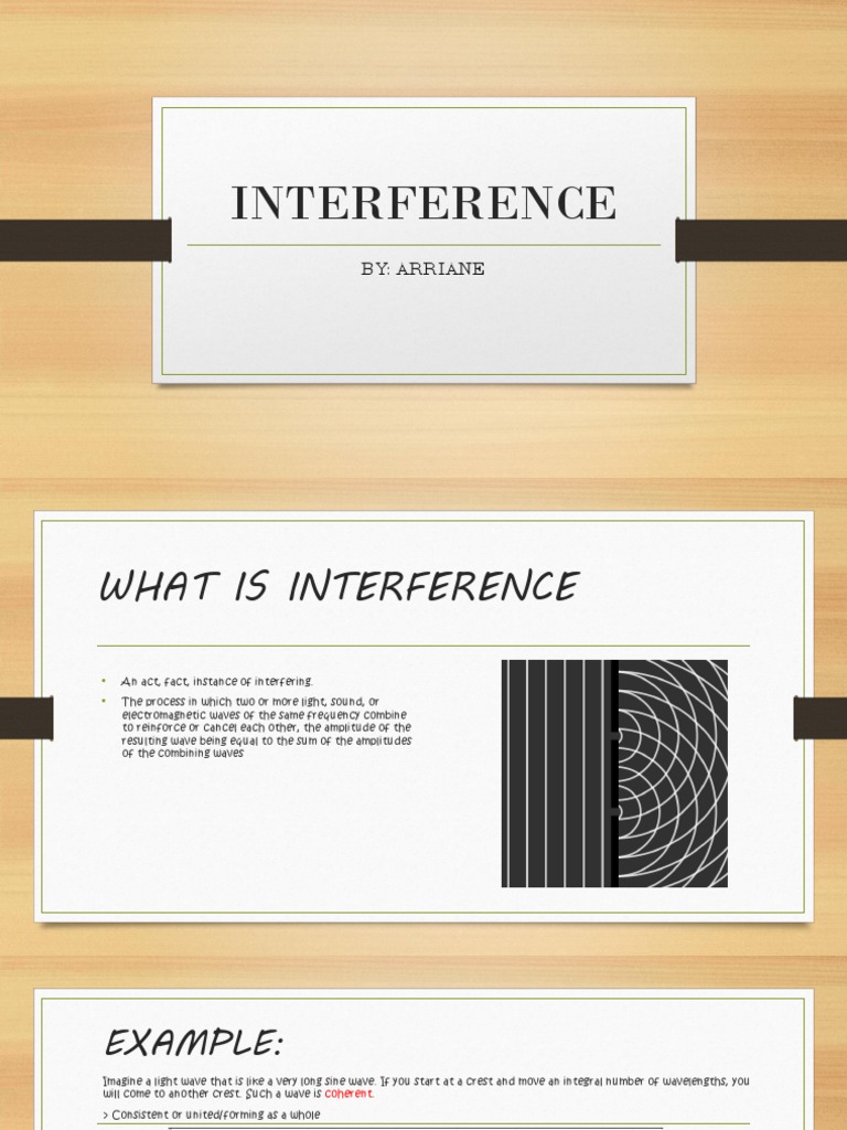 Interference | PDF | Wavelength | Interferometry