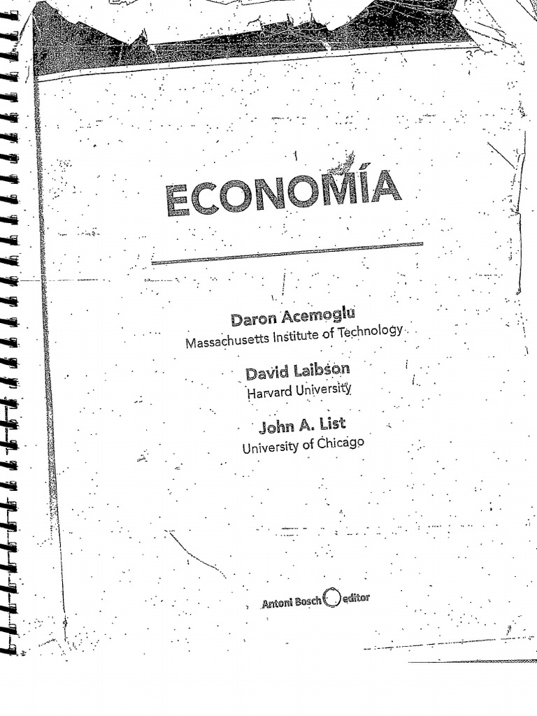Economía ACEMOGLU - Capítulo 1 y 2 PDF | PDF
