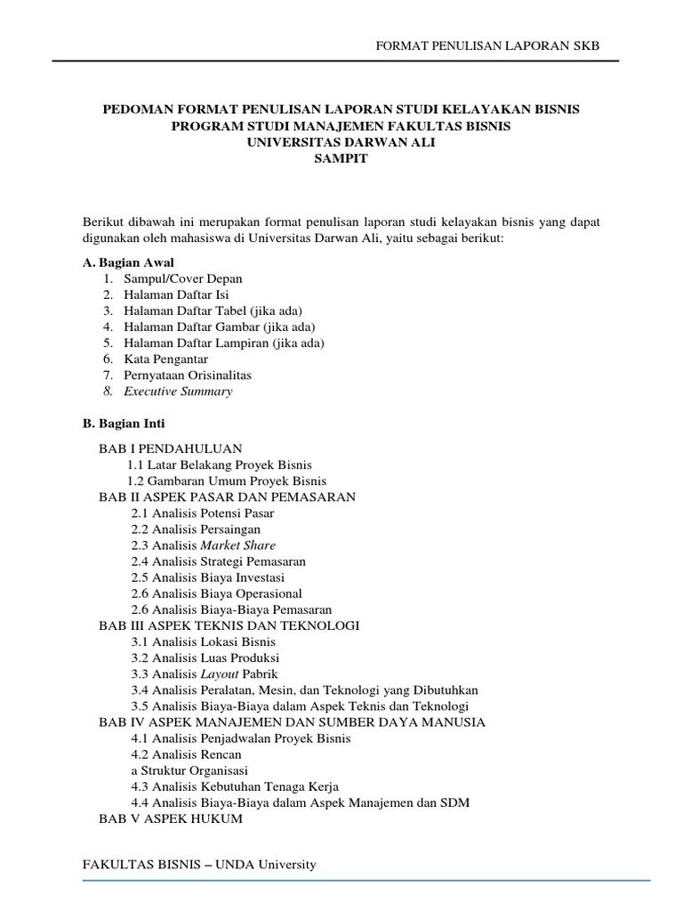 Format Laporan Skb Pdf