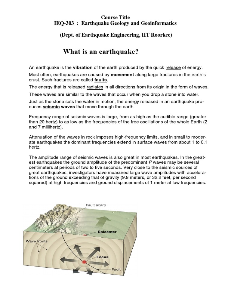 Earthquake Theory | PDF | Earthquakes | Moment Magnitude Scale