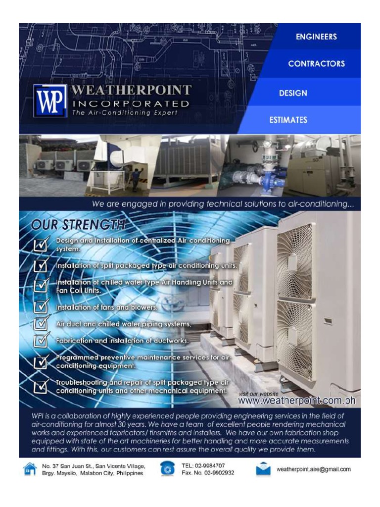 Weatherpoint HVAC Solutions Overview | PDF | Duct (Flow) | Hvac