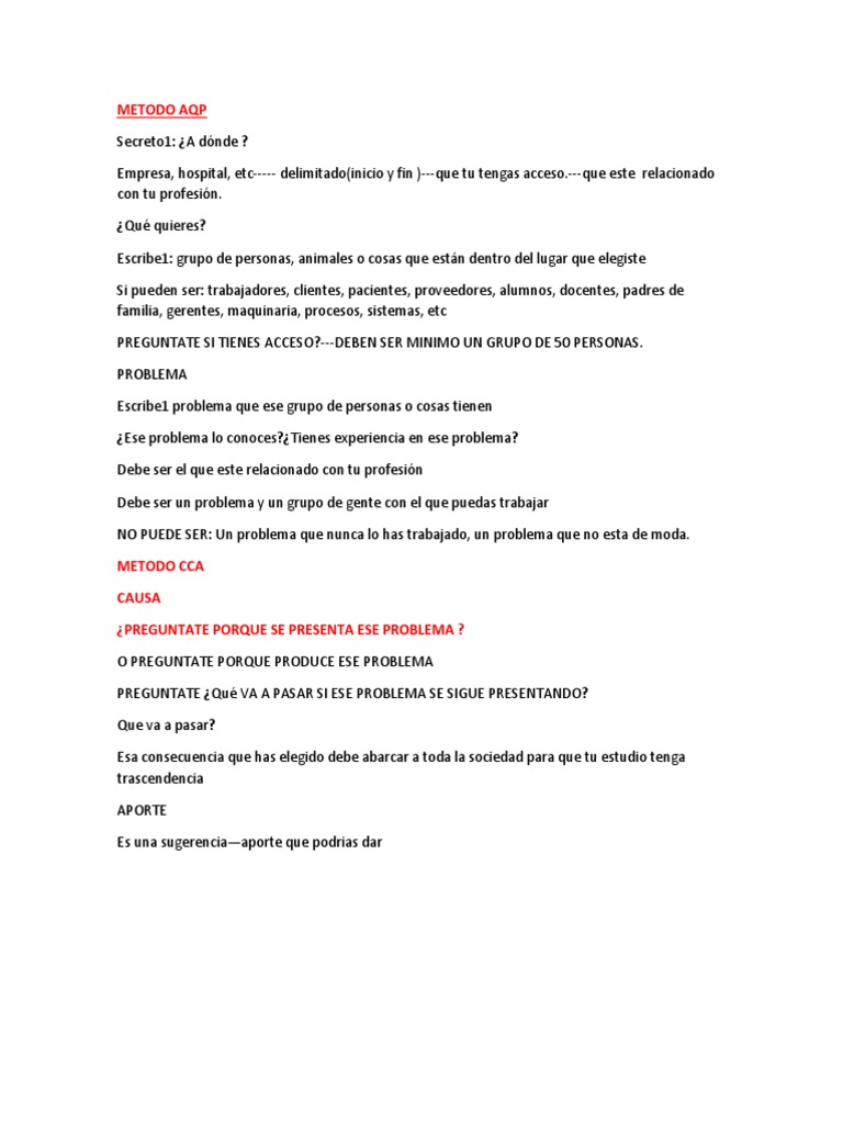 Método AQP | PDF | Crecimiento personal y profesional