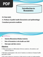 1 Introduction To Biostatistics | PDF | Level Of Measurement | Biostatistics