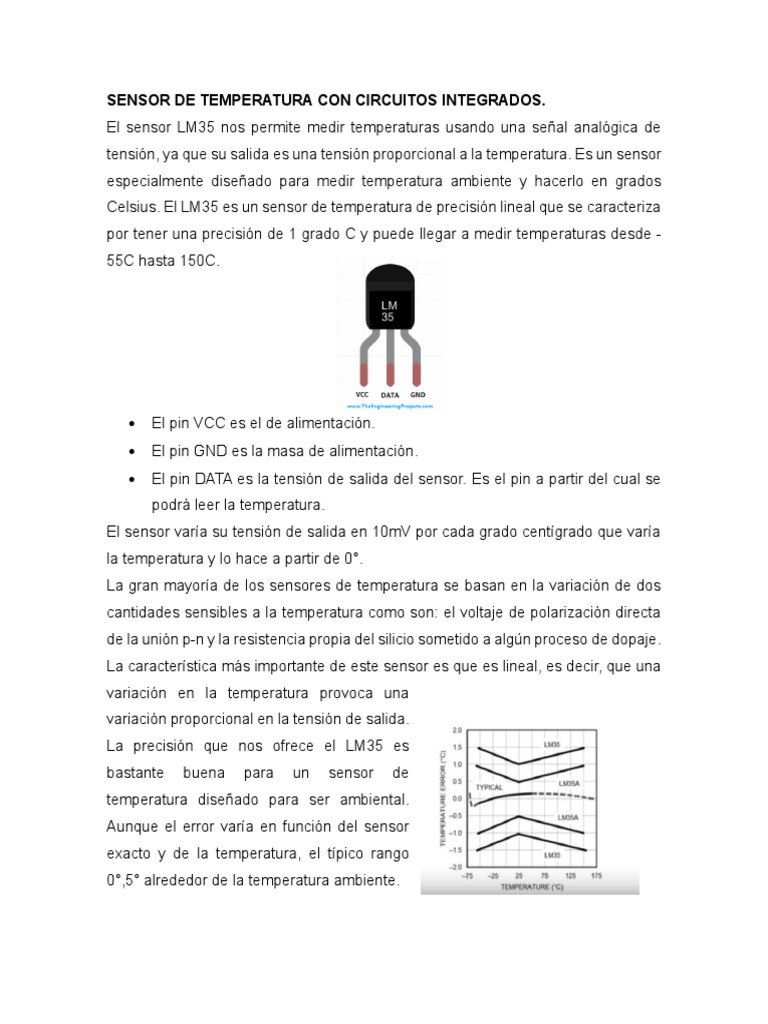 Sensor de Temperatura | PDF | Sensor | Temperatura