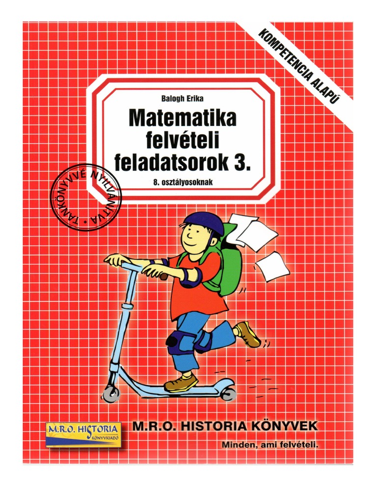 Balogh Erika - Matematika Felvételi Feladatsorok 3. (8. Oszt.) | PDF