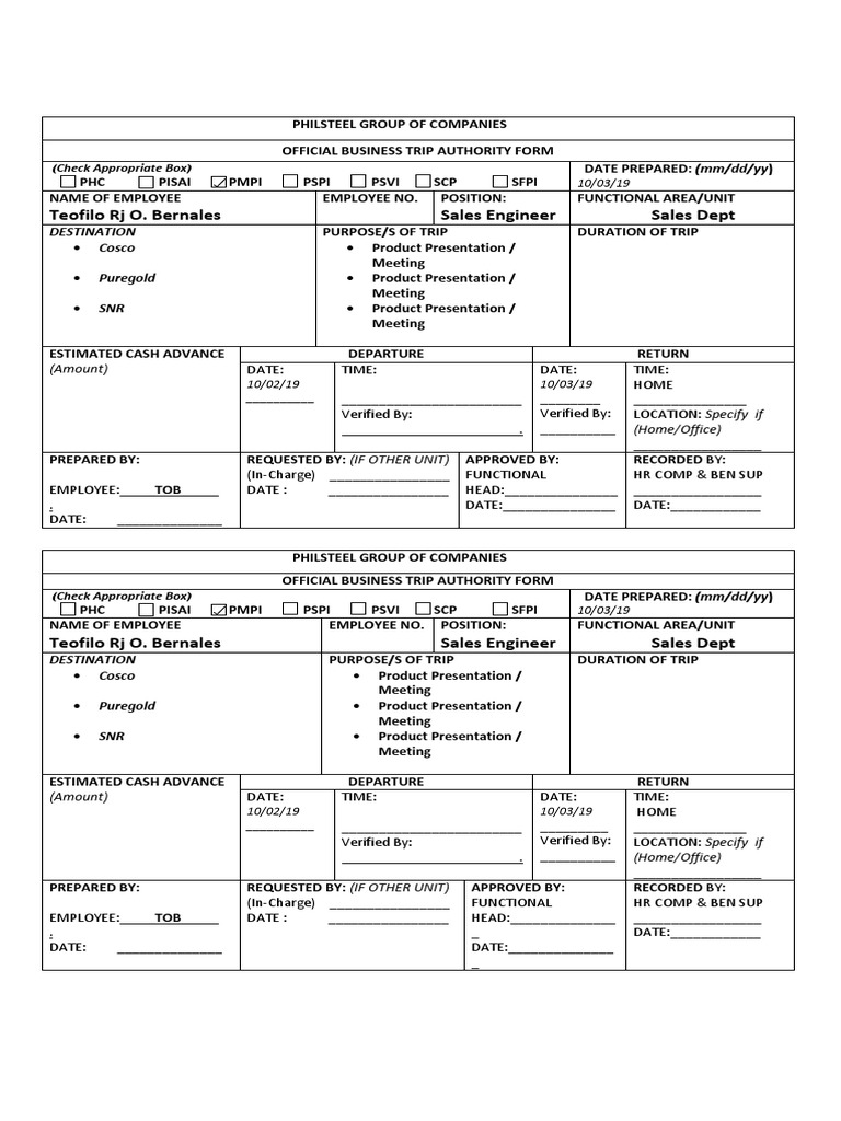 Ob Form Tob | PDF | Business