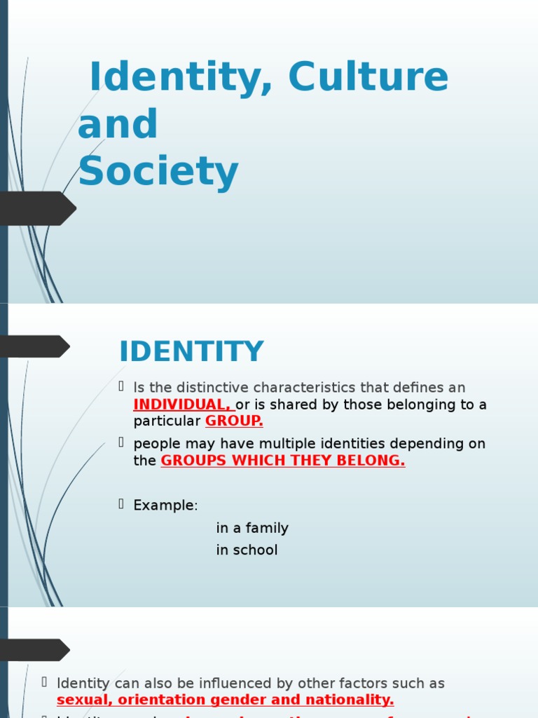 Understanding Identity and Culture Dynamics | PDF | Deviance (Sociology ...