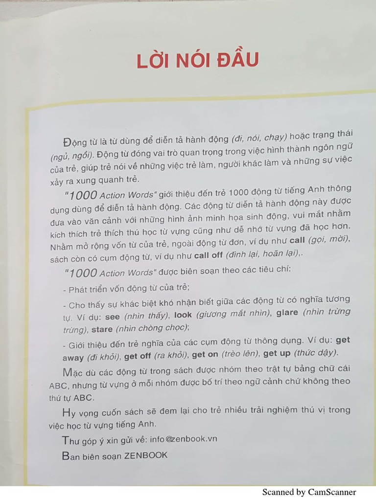 1000 Action Words PDF | PDF