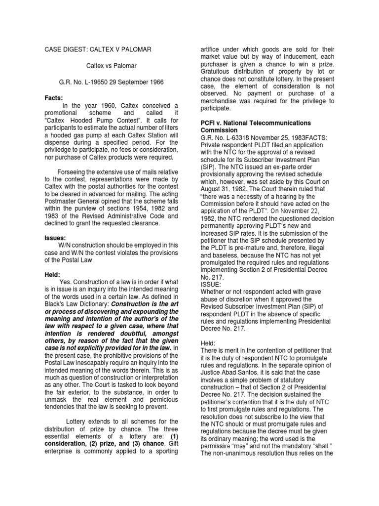StatCon Case Digests | PDF | Statutory Interpretation | Lease