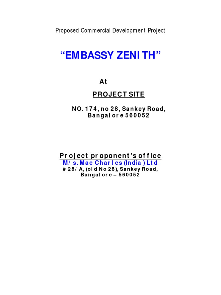 Embassy Zenith | PDF | Nature