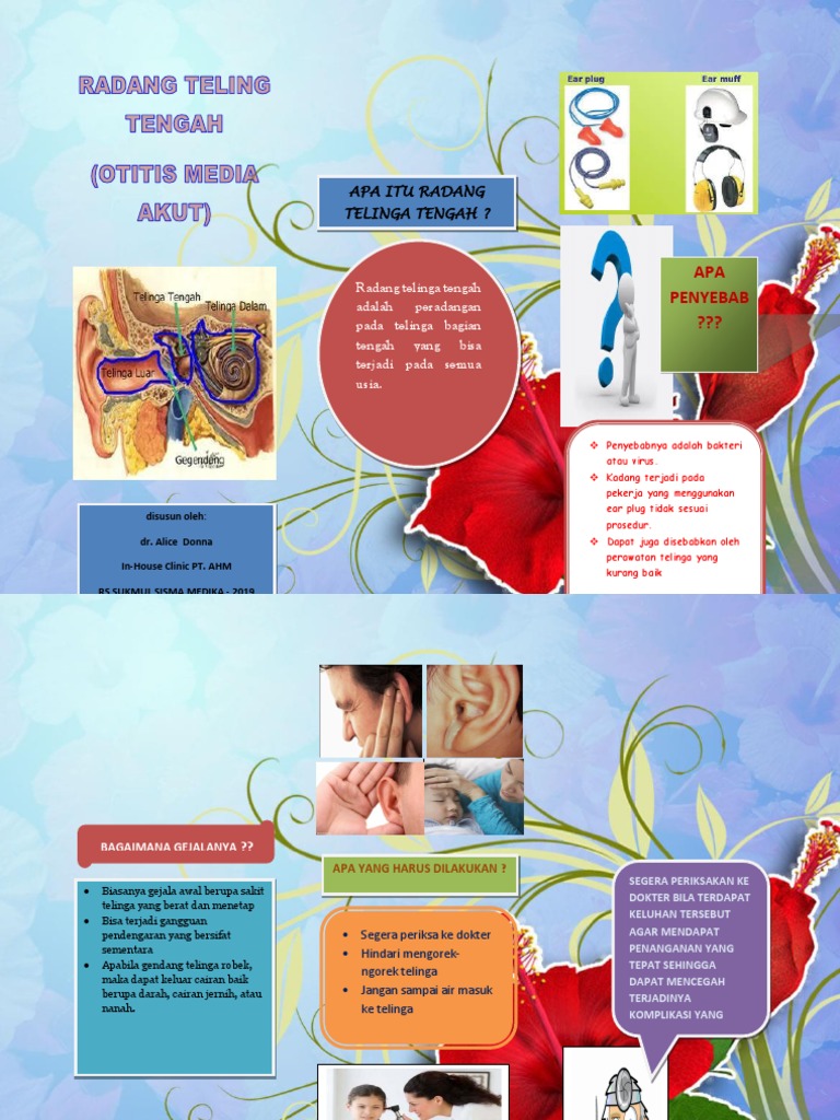 Leaflet Otitis Media Akut AHM | PDF