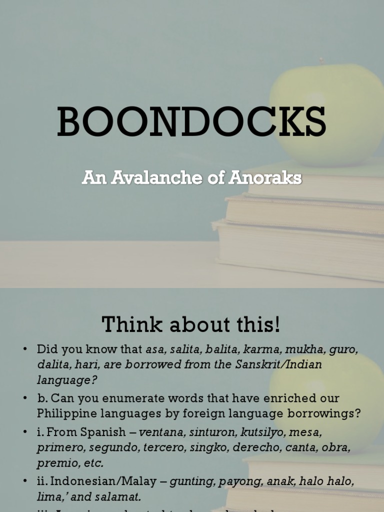 Boondocks | PDF | Foreign Language Studies