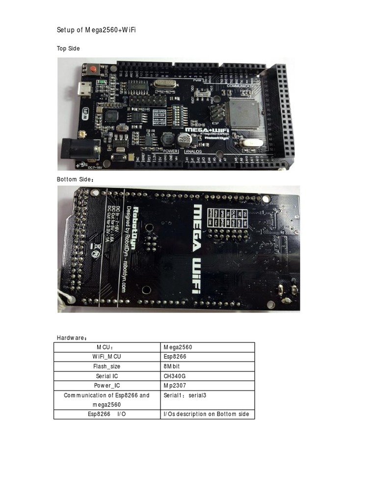 Setup Of Mega2560 Esp8266 2 Pdf Software Computing