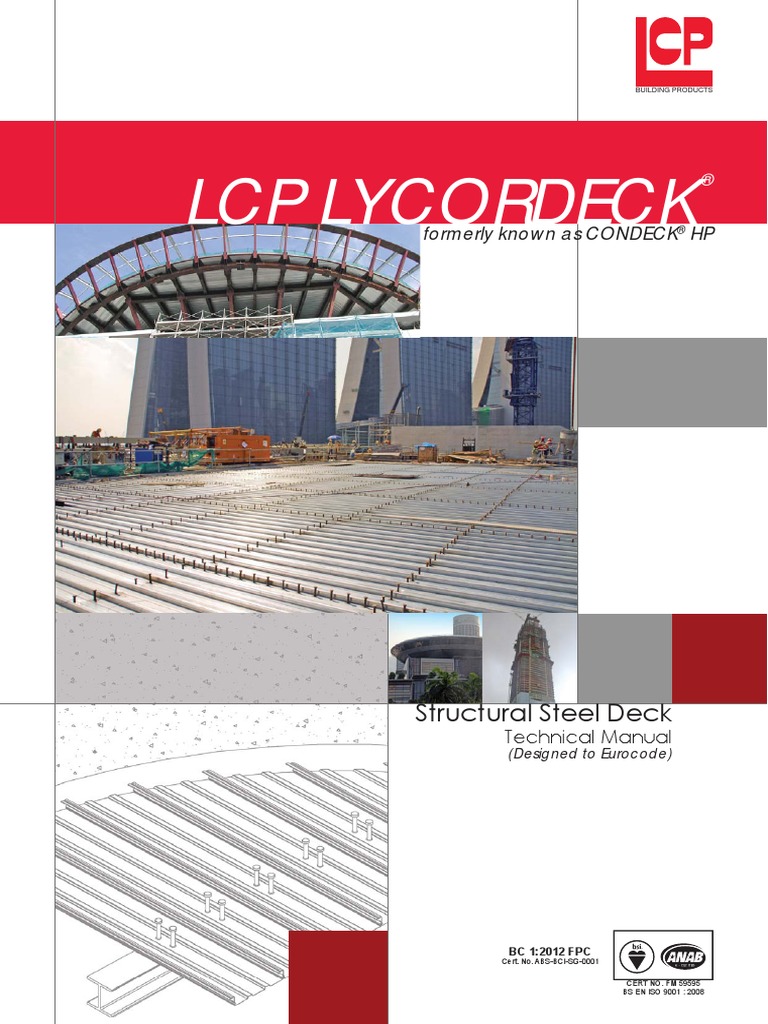 LCP Lycordeck | PDF | Bending | Concrete