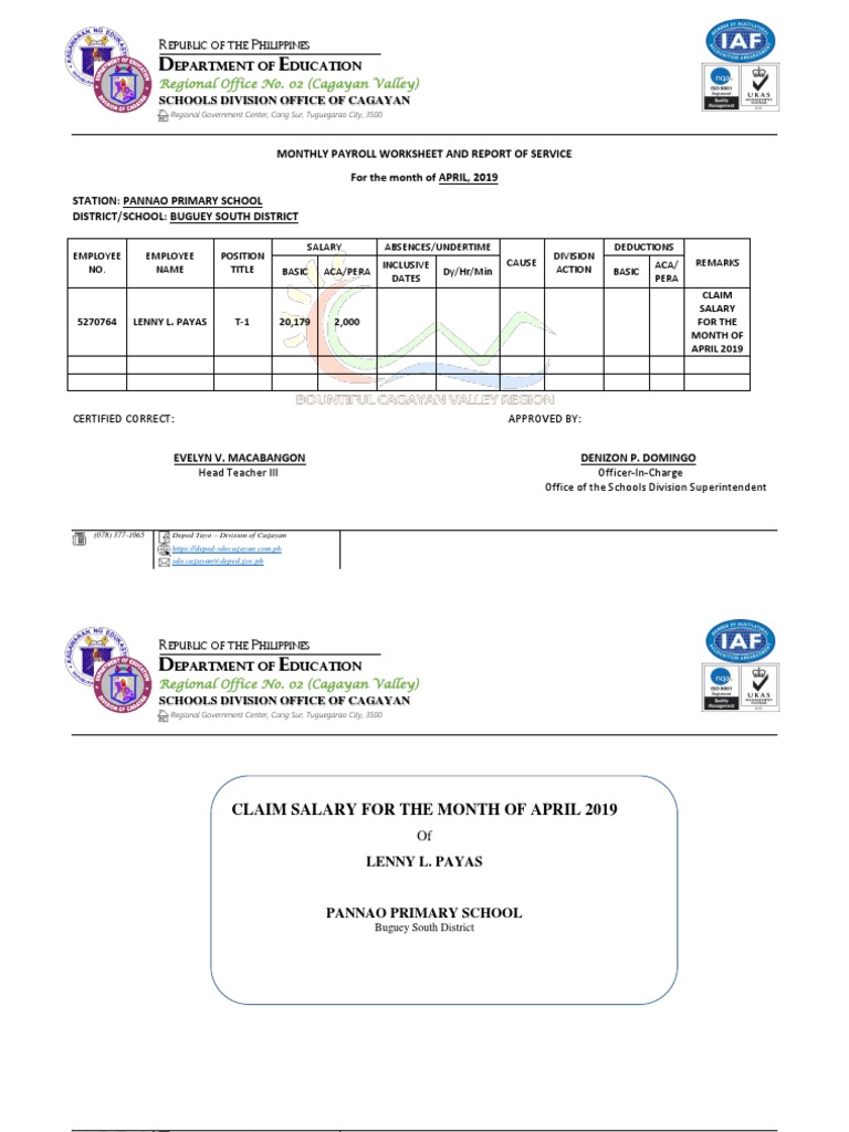 Form 7 Iso New Template | PDF | Philippines