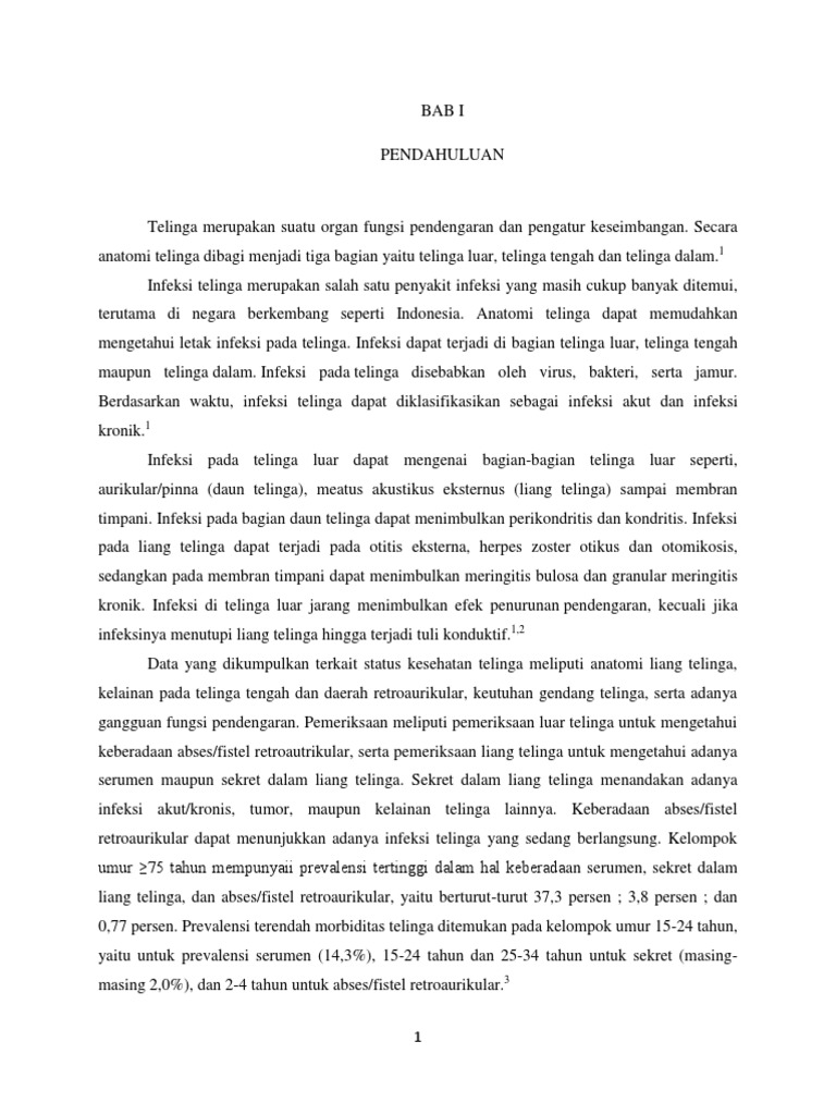 Infeksi Telinga Luar | PDF