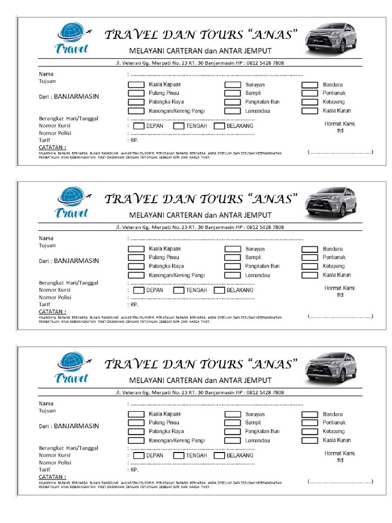 Tiket Travel Dan Tours2 | PDF