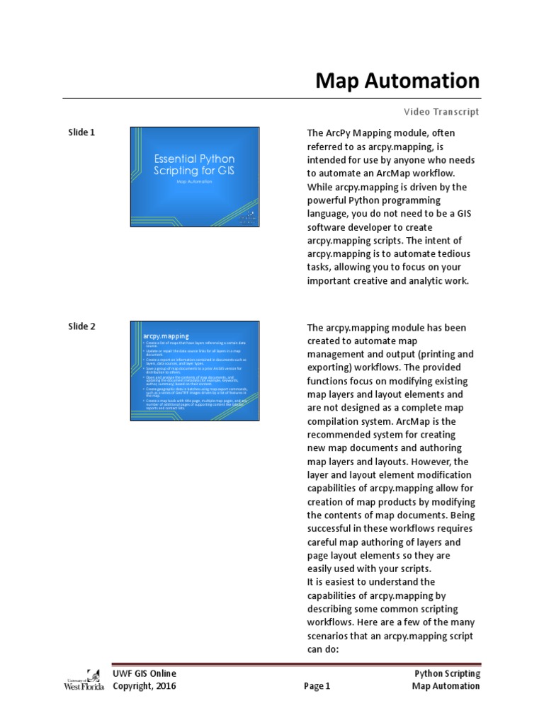 Map Automation PDF | PDF | Arc Gis | Page Layout