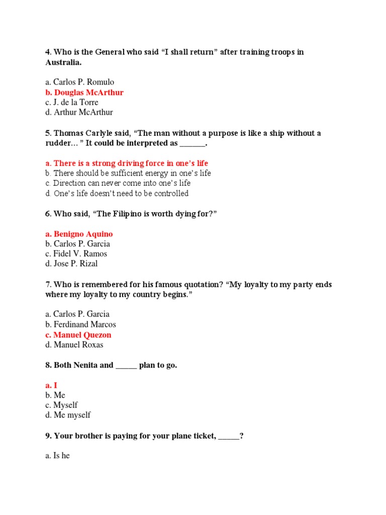 LET Reviewer English (General Education) | PDF | Learning | Teachers