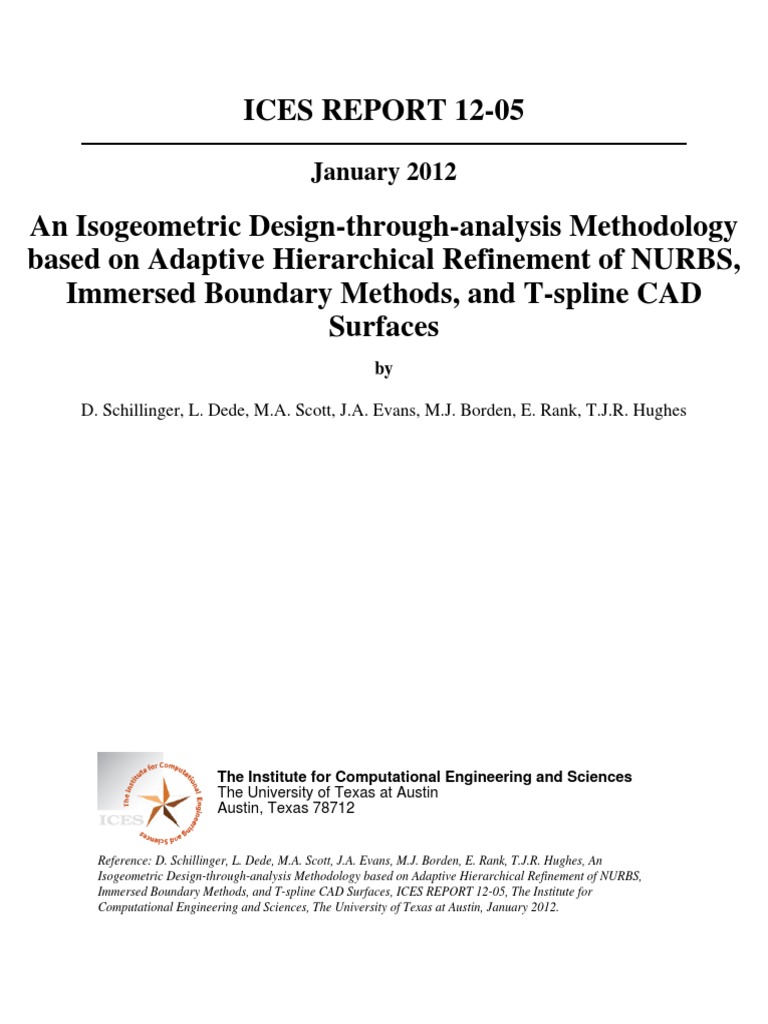 An Isogeometric Design-Through-Analysis PDF | PDF | Finite Element ...
