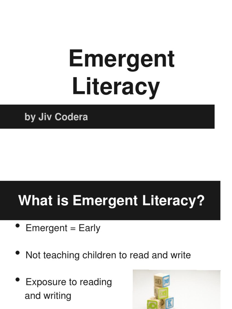 Understanding Emergent Literacy | PDF | Literacy | Linguistics