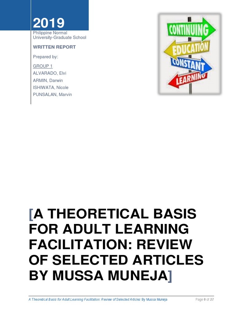 ADULT LEARNING THEORIES REVIEWED | PDF | Adult Education | Literacy