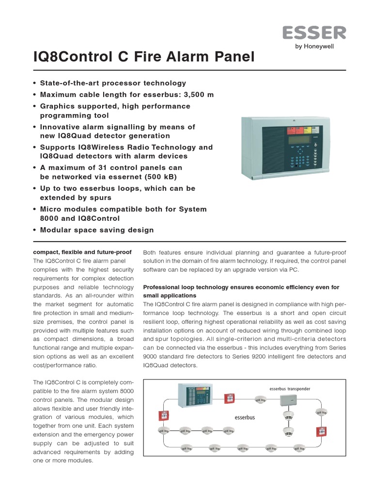 Esser Iq8 Control Pdf Power Supply Detector Radio