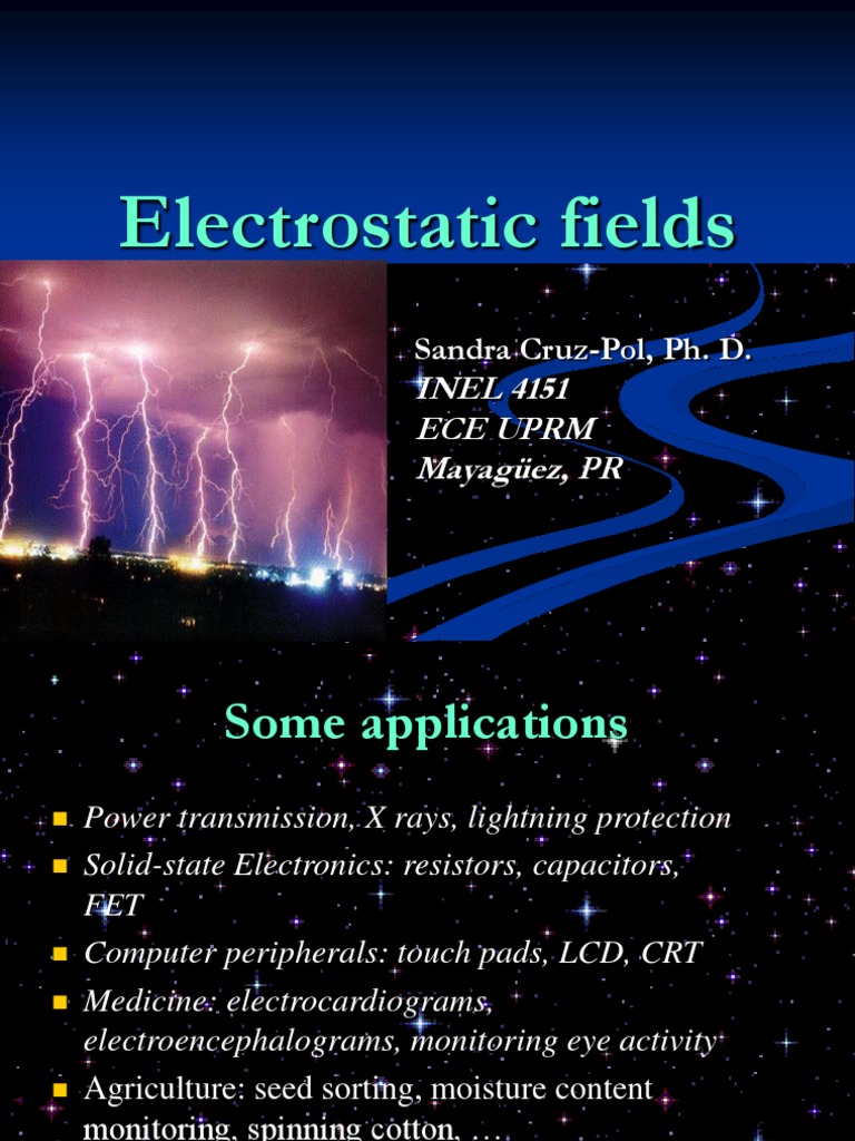 Electrostatic Fields | PDF | Electric Field | Mechanics