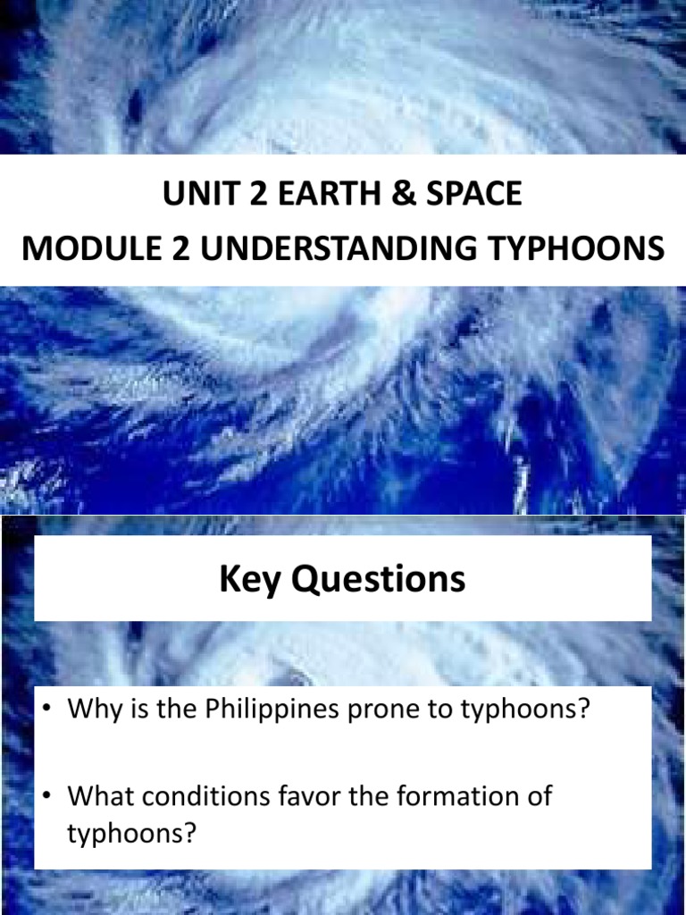 Unit 2 Earth & Space Module 2 Understanding Typhoons | PDF | Eye ...