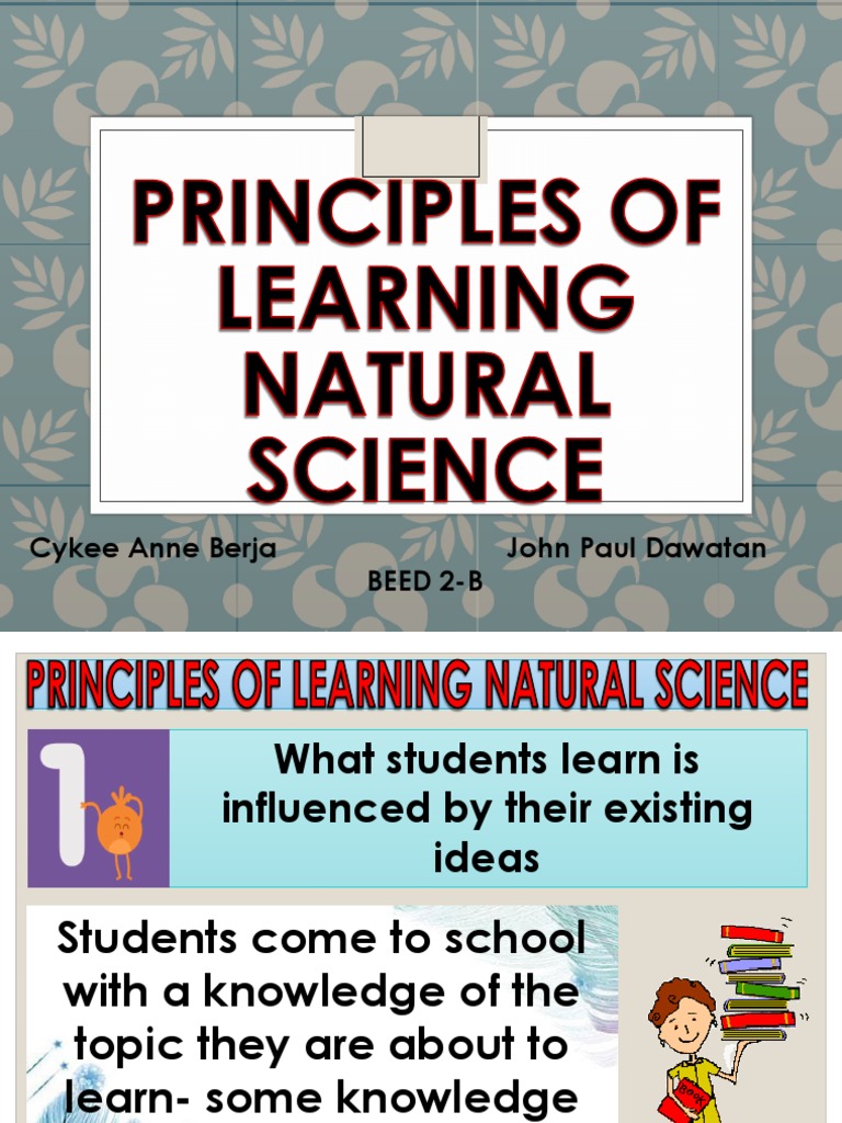 Principles of Learning Natural Science | PDF