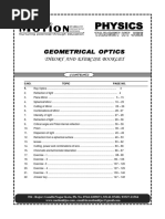 Geometrical Optics Complete Notes | PDF