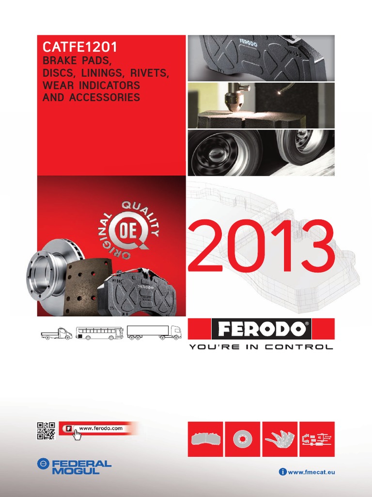 Ferodo Brake Pads Catalogue 2013 UK | PDF | Barcode | Authentication